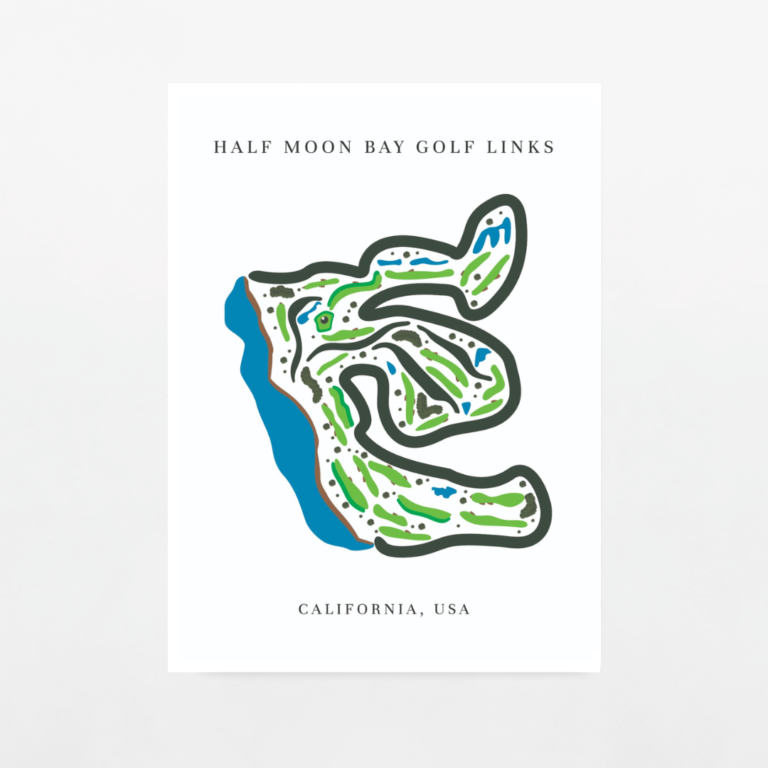 Half Moon Bay Golf Links, Golf Course Print, California