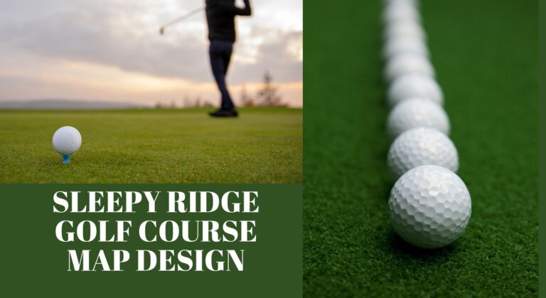 Sleepy Ridge Golf Course Map Design - The Golf Prints