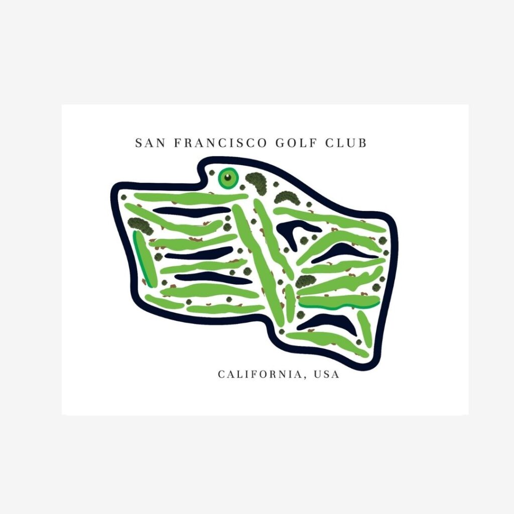 Golf Course Prints | Shop Golf Course Map Prints