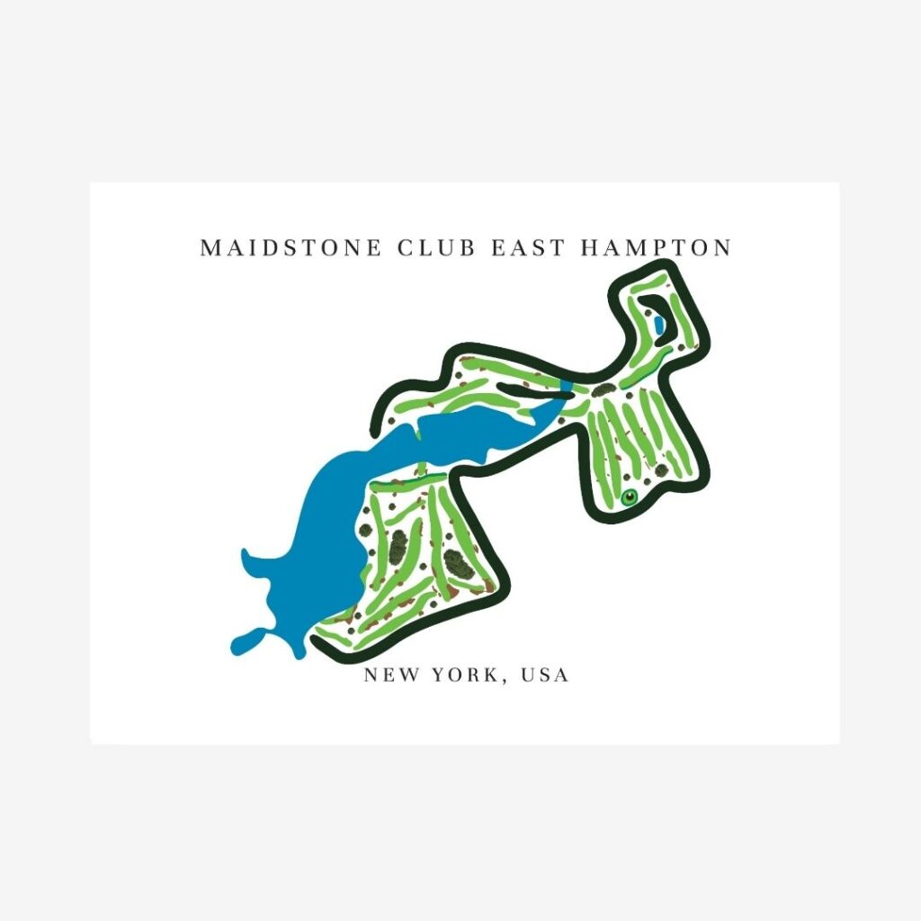 New York Golf Course Prints | Shop New York Golf Course Map Prints